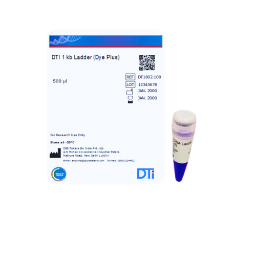 DTI 1 kb DNA Ladder (Dye Plus) – DSS Takara Bio