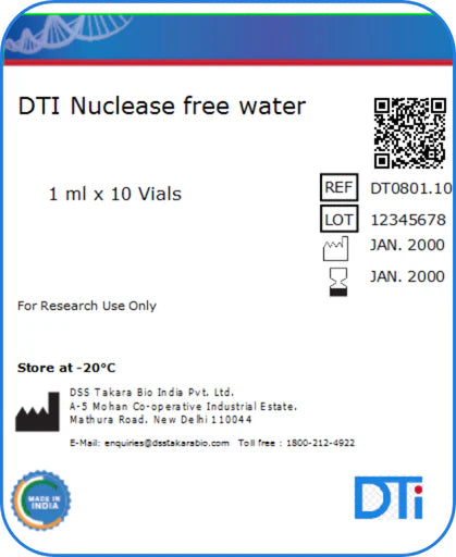 DTI Nuclease Free Water – DSS Takara Bio